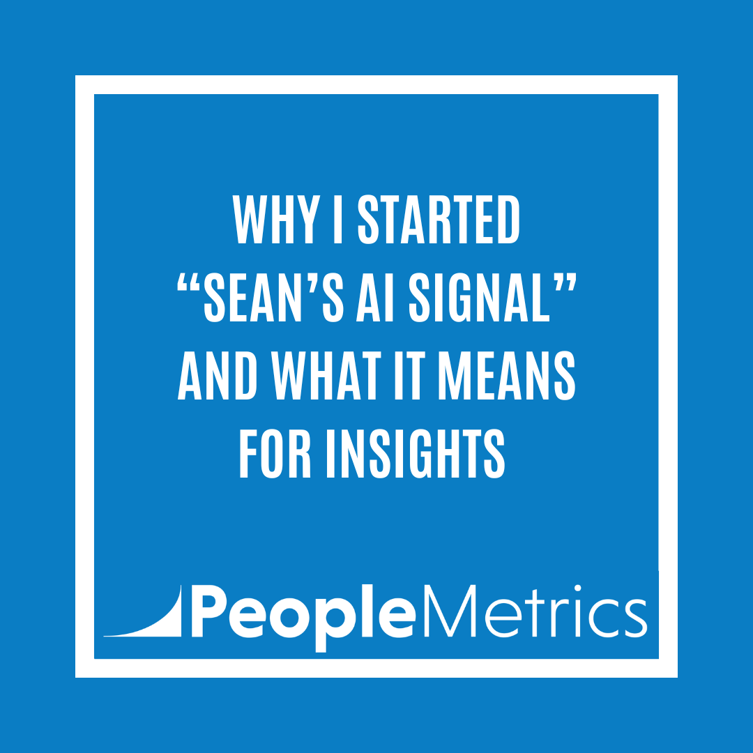 Why I Started “Sean’s AI Signal” and What It Means for Insights